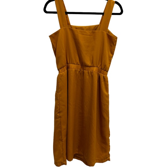 miaminx | Dresses | Nwot Mia Minx Yellow Strappy Dress With Elastic ...